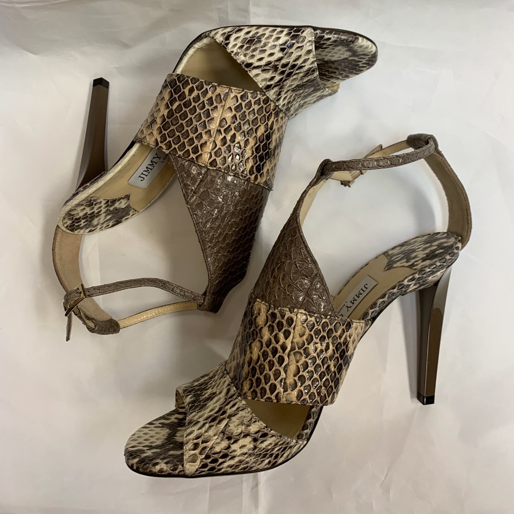 Jimmy Choo Snakeskin Heels - Gem